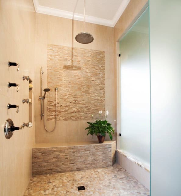33 Stylish Ideas For Walk In Shower Seats