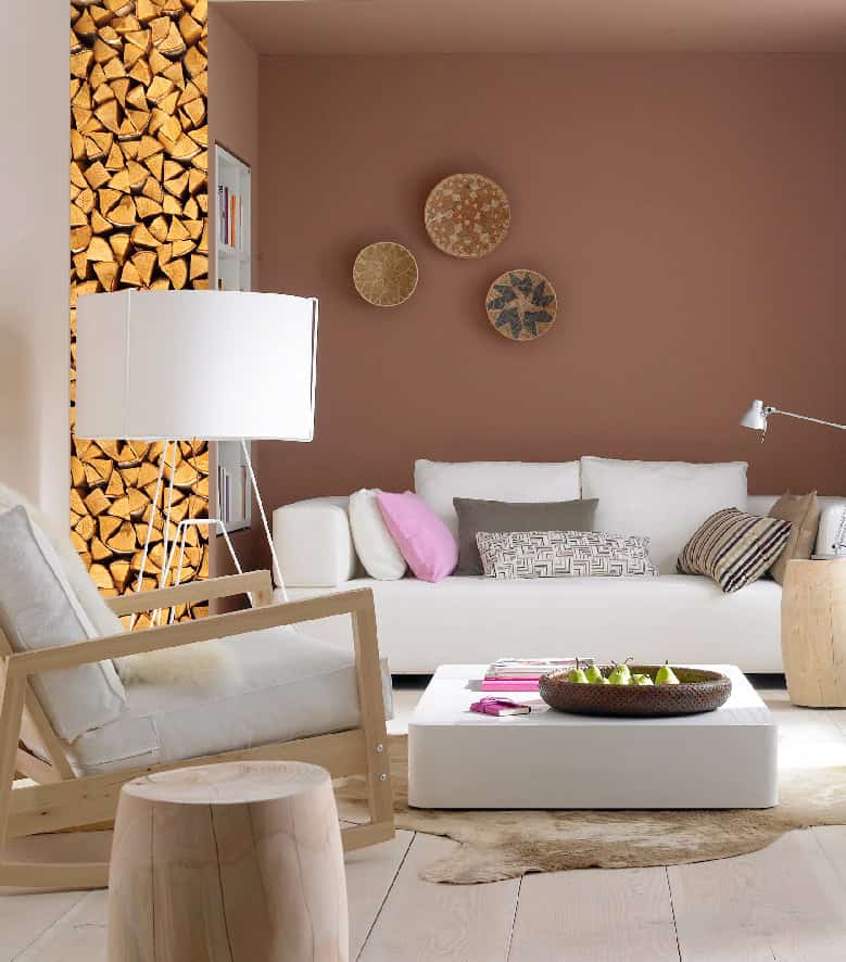 26 Impressive Wood Log Wall ideas