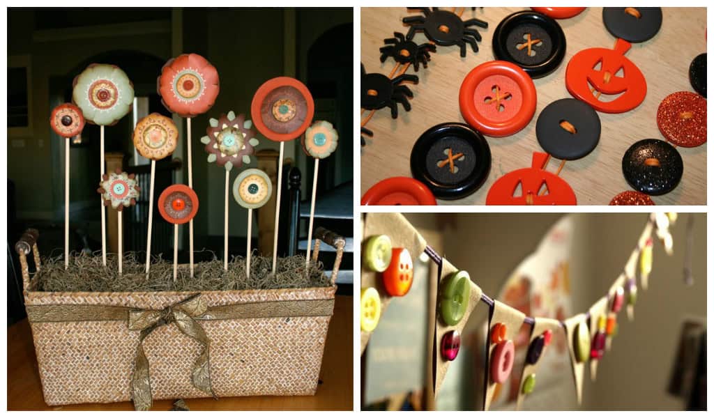 30 Creative DIY Fall Buttons Craft Ideas