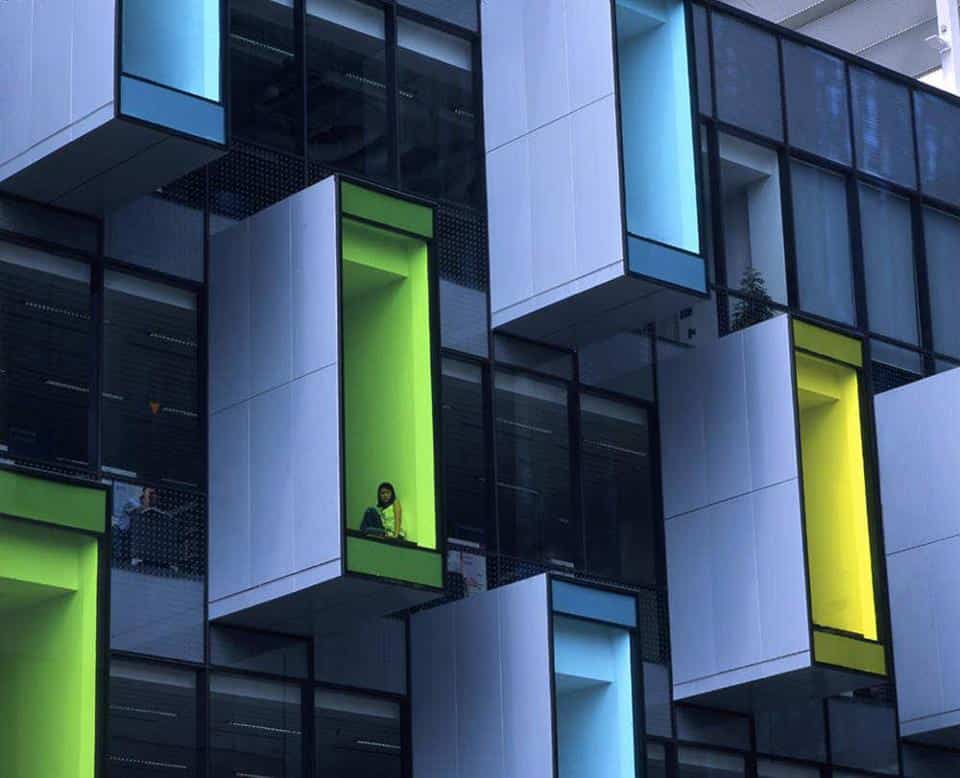 22 Modern and Colorful Facades