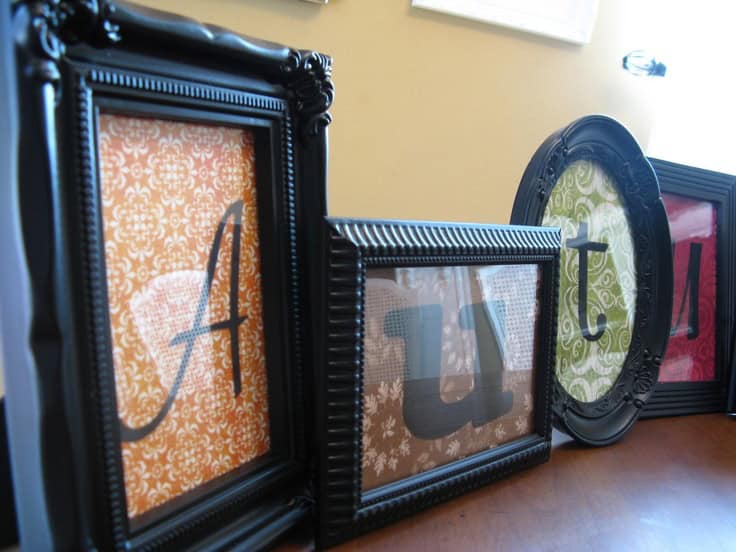 30 Beautiful Painted Vintage Picture Frames