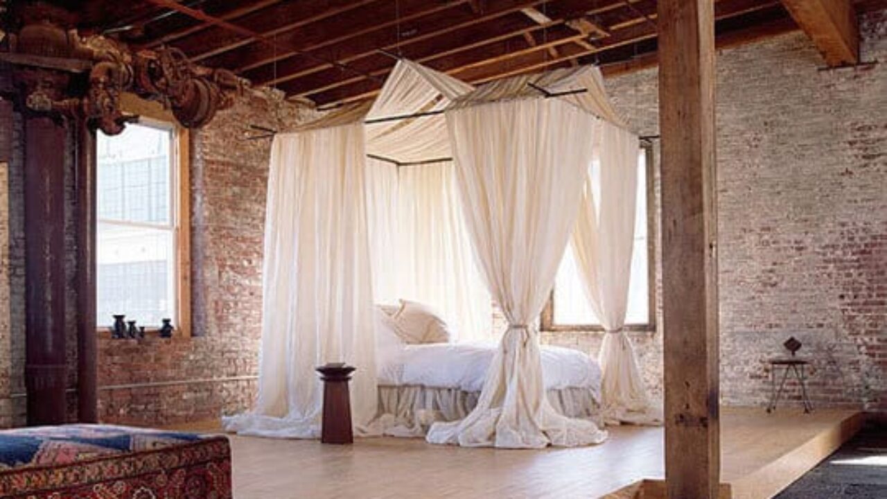 Romantic Master Bedroom With Canopy Bed