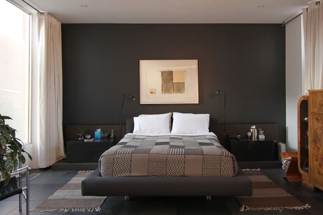 17 Dramatic Bedroom Designs with Dark Walls