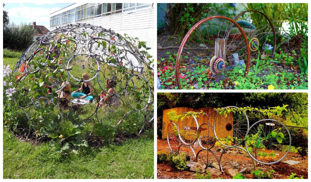 25 Incredible DIY Repurposed Bike Wheels