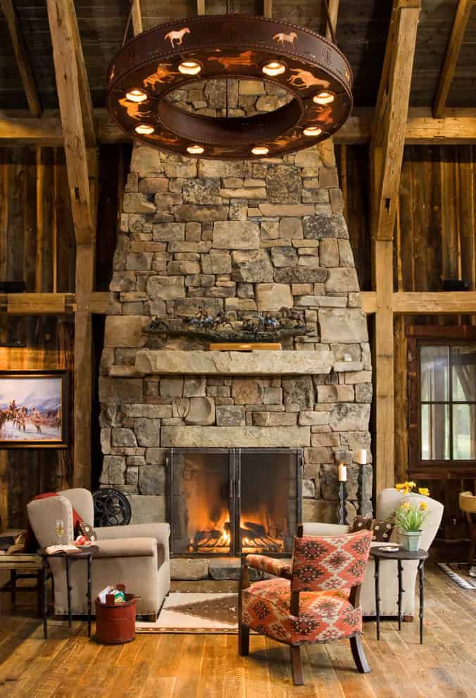 15 Warm Rustic Family Room Designs For The Winter
