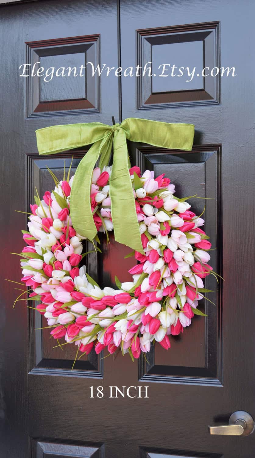 17 Refreshing Handmade Spring Wreath Ideas You Could Easily DIY