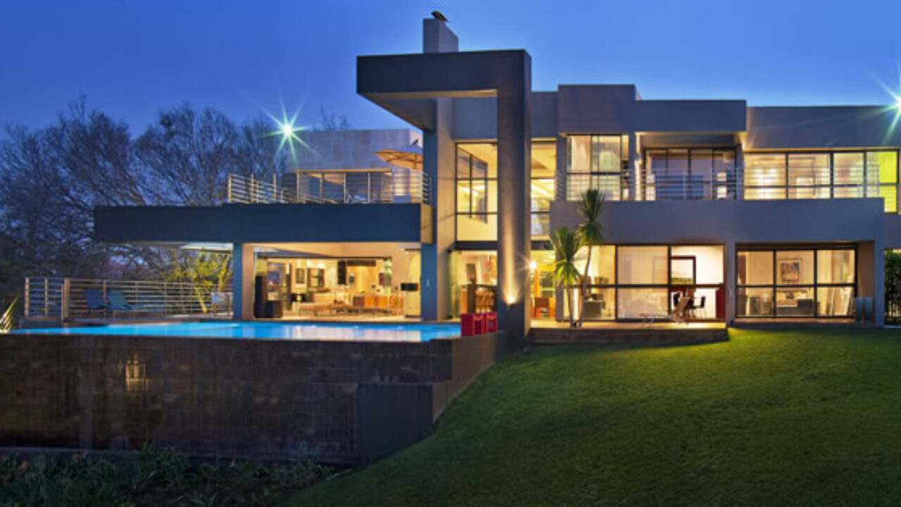 All Glass Mansion House Front