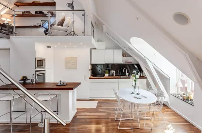 19 Cool Attic Kitchen Design Ideas