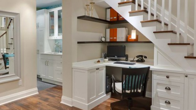 17 Functional Small Built-In Work Table Design Ideas