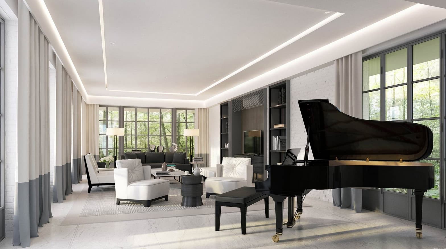 17 Luxury & Stylish Interior Designs With Piano