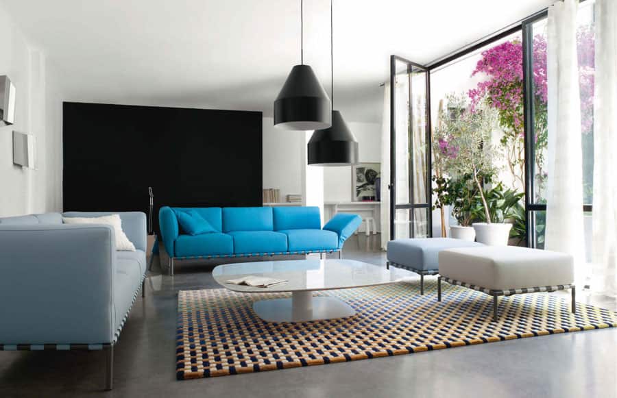 19 Cheerful Colorful Living Room Design Ideas