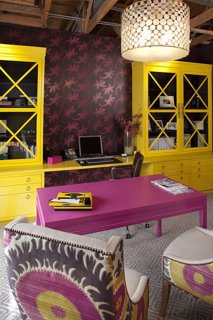 18 Splendid Home Office Designs With Yellow Flair