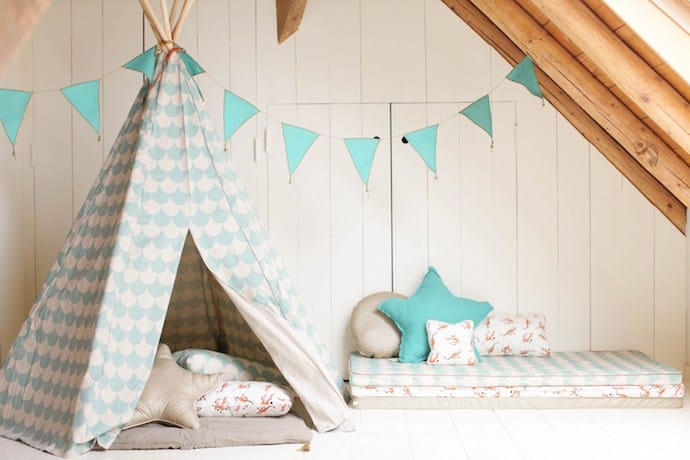 Add Fun To The Child's Room- 19 Fascinating Tepee Designs