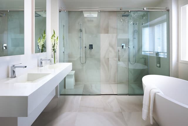 16 Beautiful Bathrooms With Double Shower For Extra Pleasure