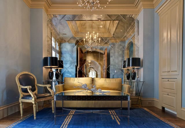 17 Extremely Amazing Interior Designs With Gold & Blue