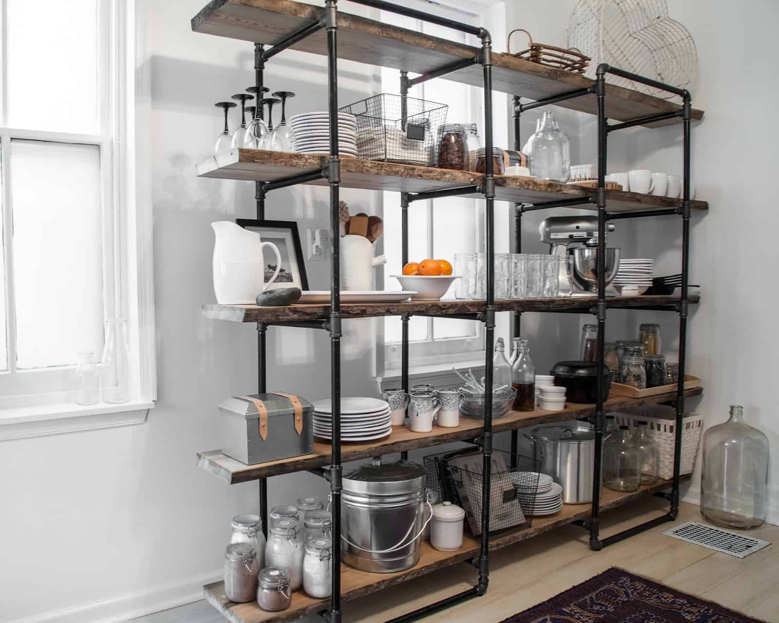 17 Industrial Shelves Designs To Spice Up Every Home Decor
