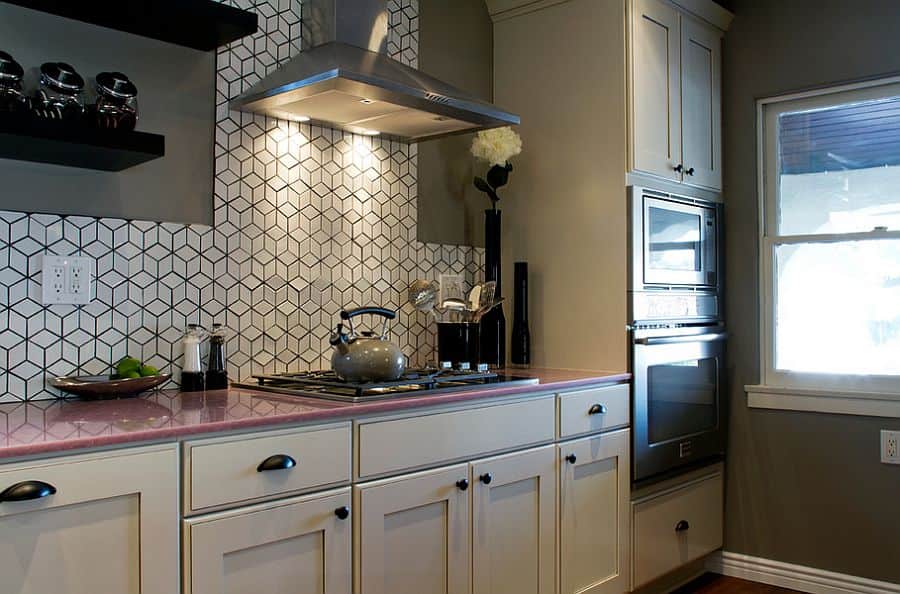 17 Excellent Kitchen Backsplash Designs With Geometric Pattern