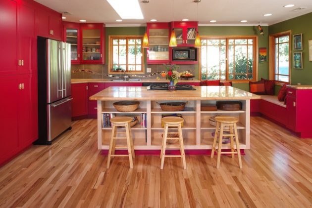 17 Passionate Red Kitchen Designs That You Must See
