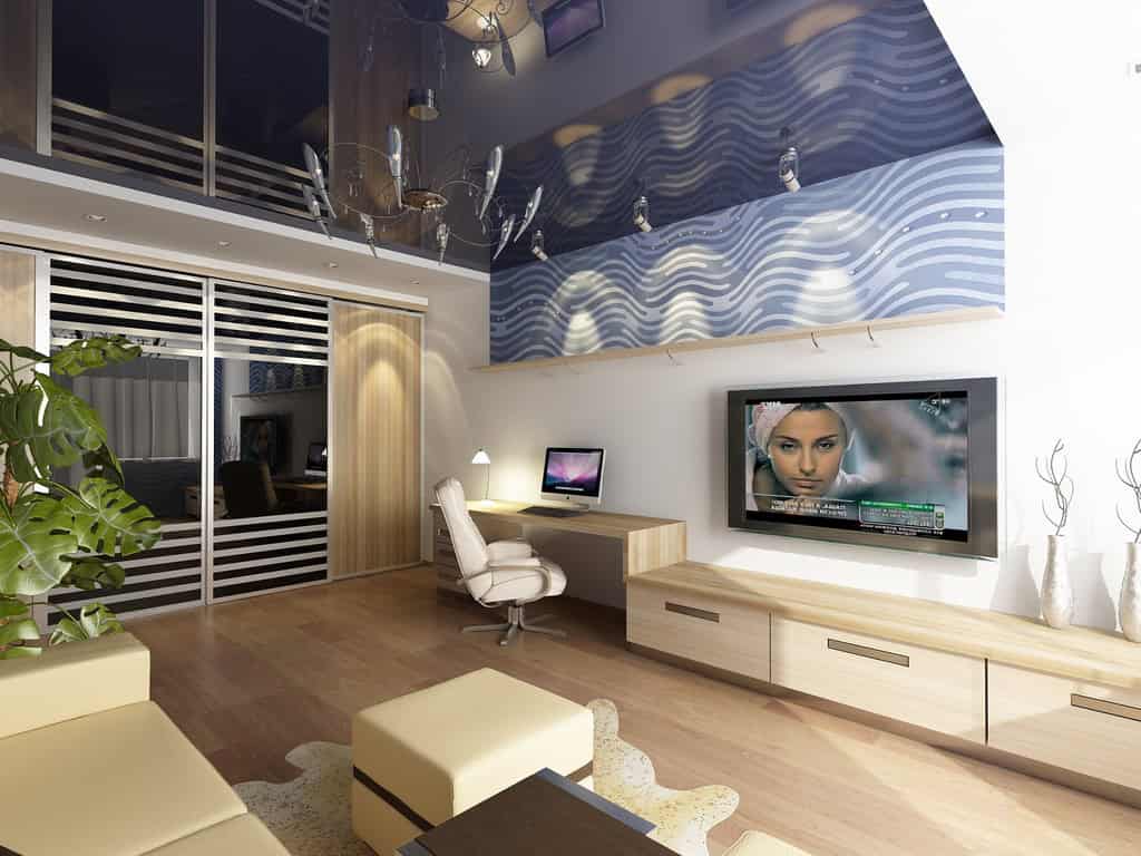 18 Super Functional Ideas For Mini Office In The Living Room