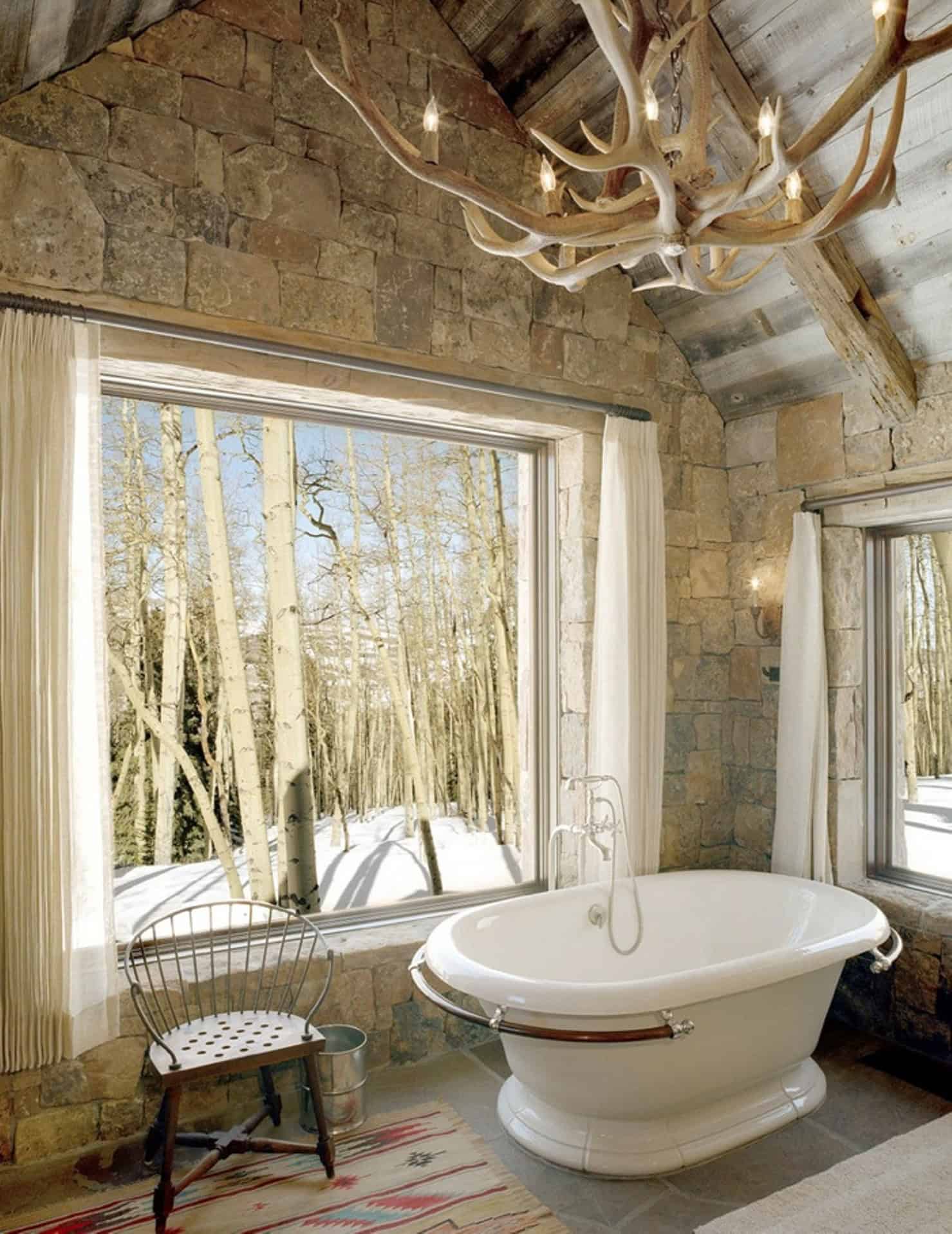 16 Gorgeous Bathroom Designs That Abound With Rustic Charm
