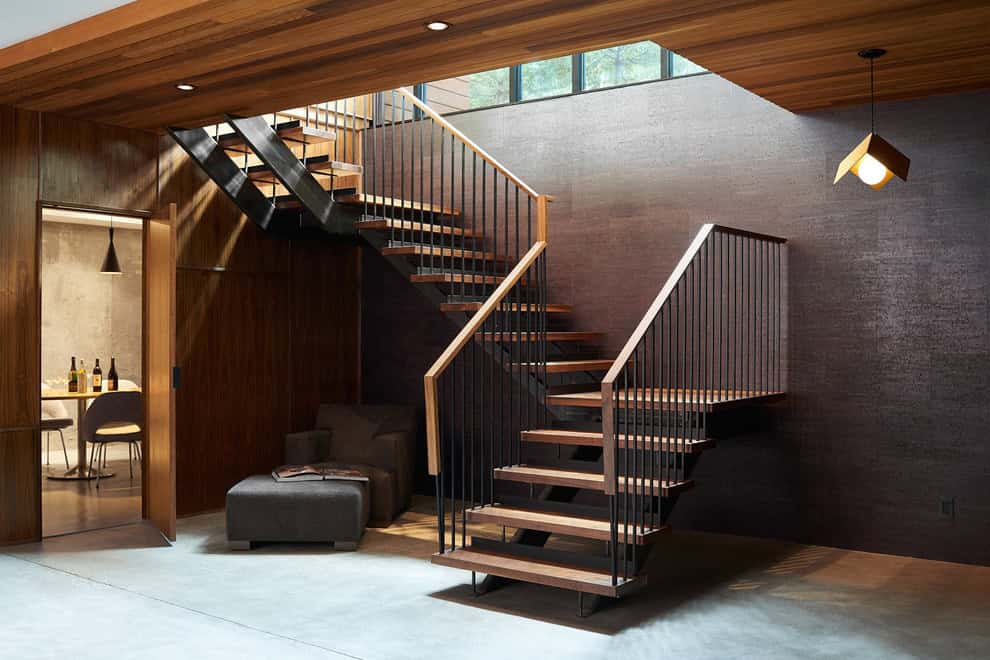 15 Outstanding Mid-Century Modern Staircase Designs