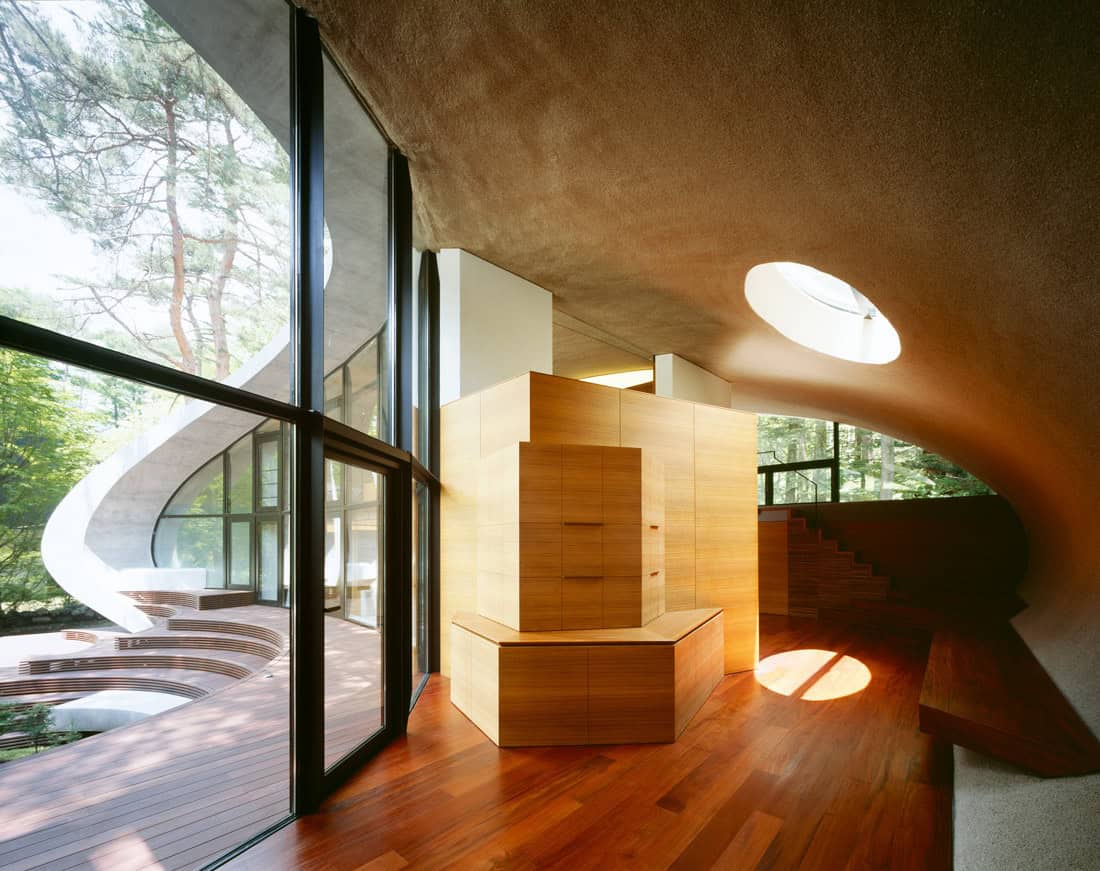 Shell House by ARTechnic in the Karuizawa Forest, Japan