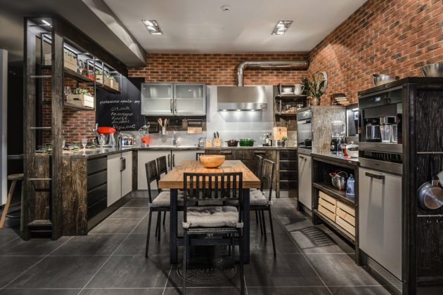 20 Spectacular Industrial Kitchen Designs That Will Get You Hooked On ...
