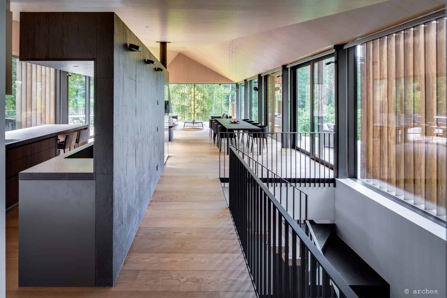 Modern Valley Villa by Arches in Vilnius, Lithuania