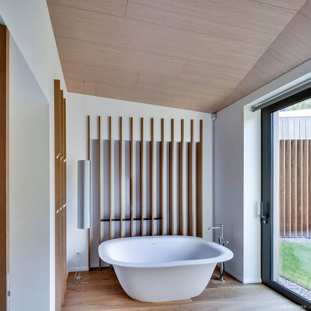 Modern Valley Villa by Arches in Vilnius, Lithuania