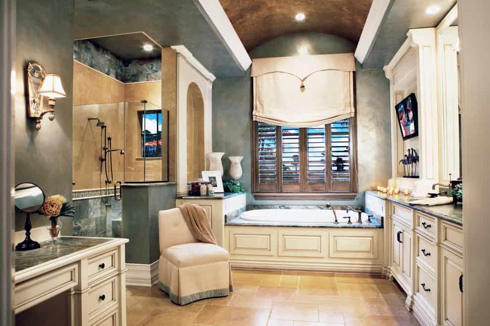 20 Great Mediterranean Bathroom Designs That Will Captivate You With ...