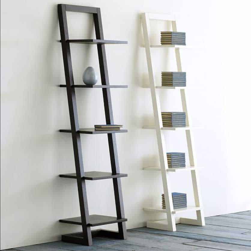 15 Outstanding Bookshelf Designs Made Of Repurposed Ladders