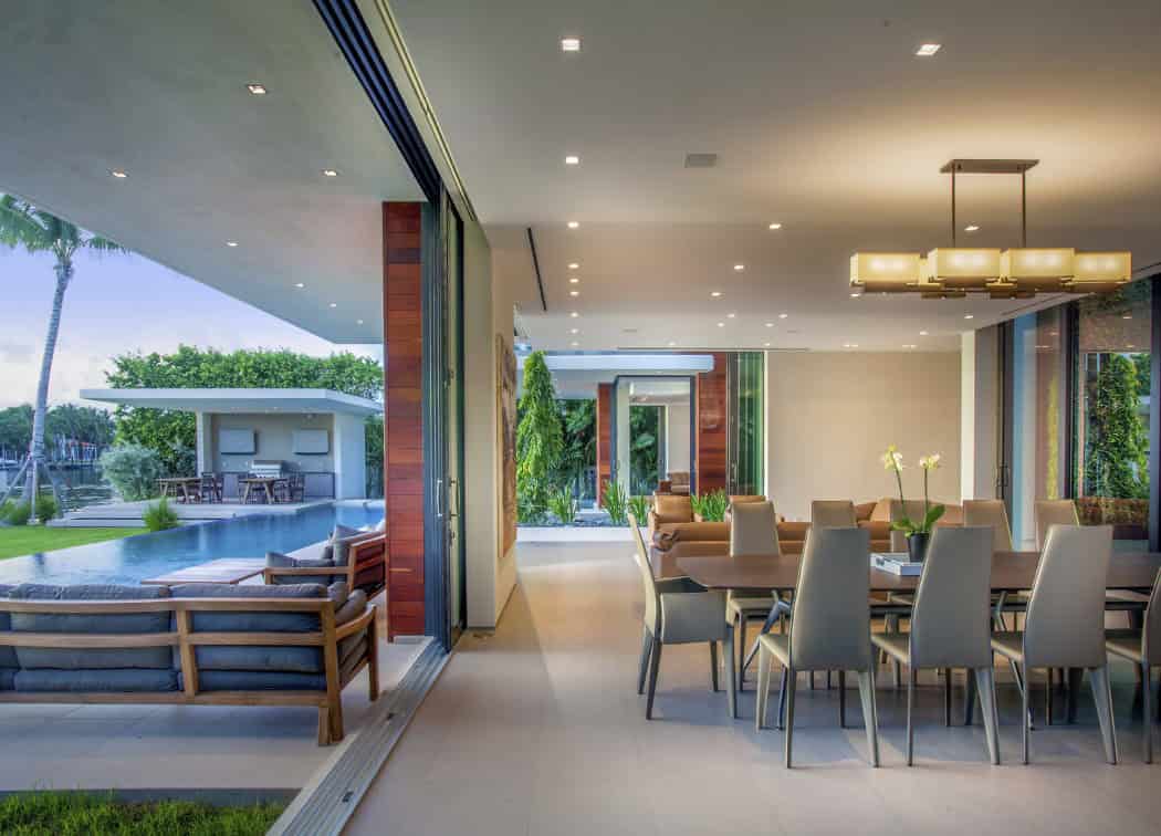 Allison Island Residence by Choeff Levy Fischman in Miami Beach, Florida