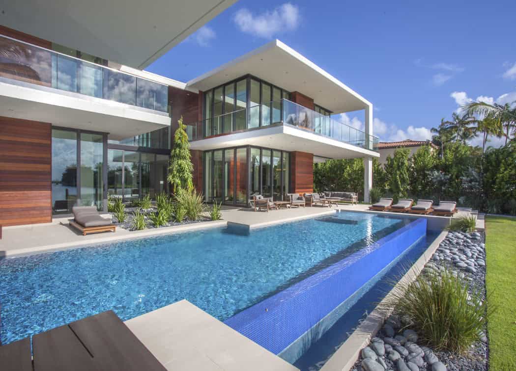 Allison Island Residence by Choeff Levy Fischman in Miami Beach, Florida