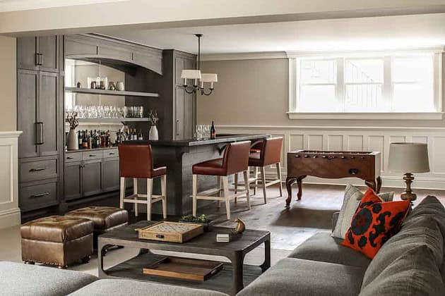 15 Sophisticated Traditional Home Bar Designs That Will Add A Touch Of ...