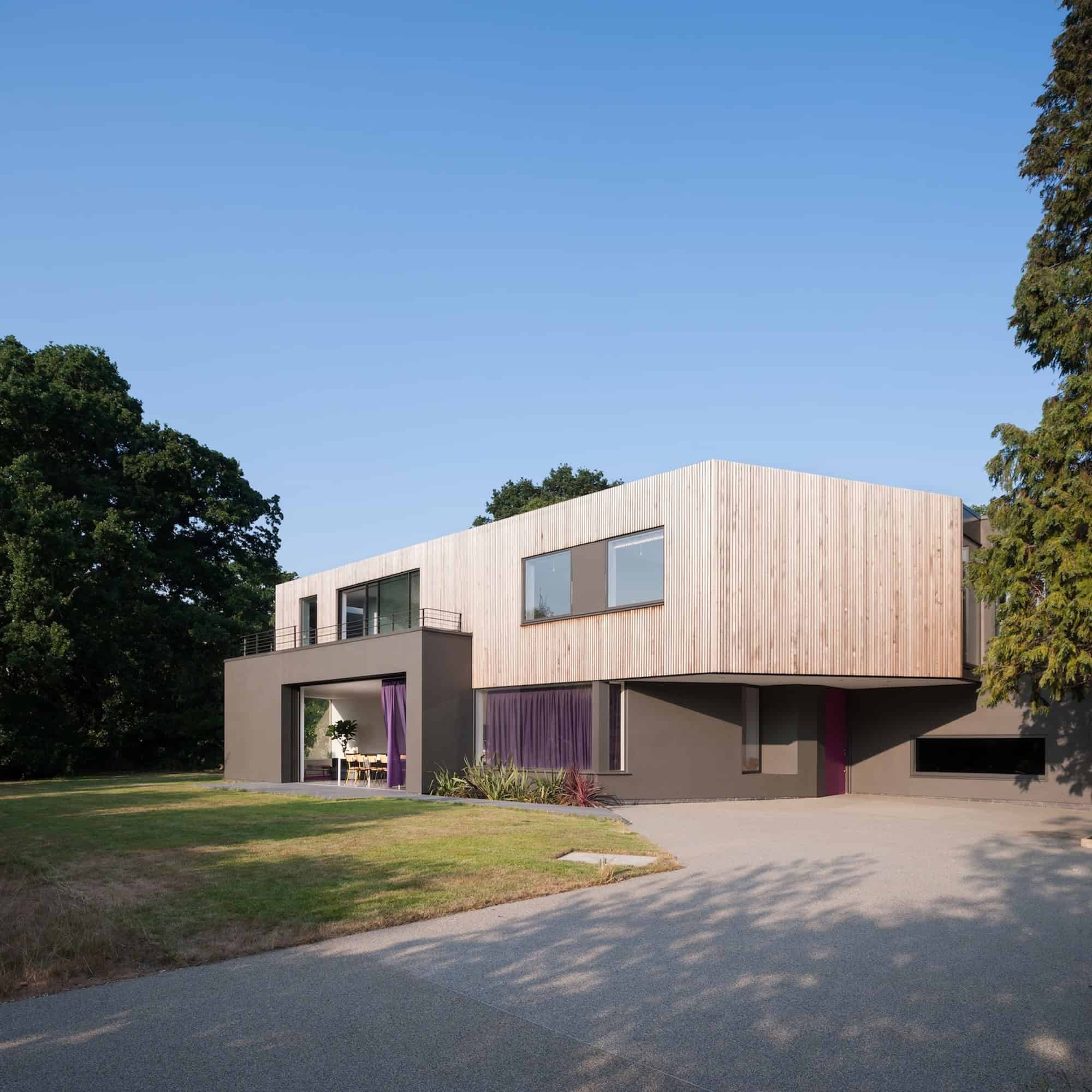 Wedge House by SOUP Architects in Surrey, United Kingdom