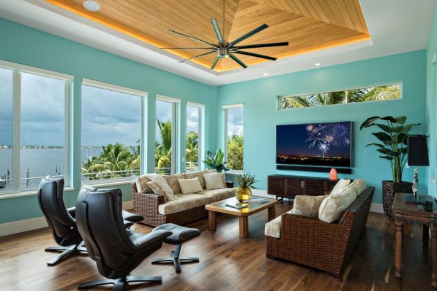 16 Picturesque Tropical Living Room Interiors That Will Take Your ...