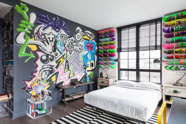 Graffiti In The Interior - 17 Astonishing Ideas For Your Inspiration