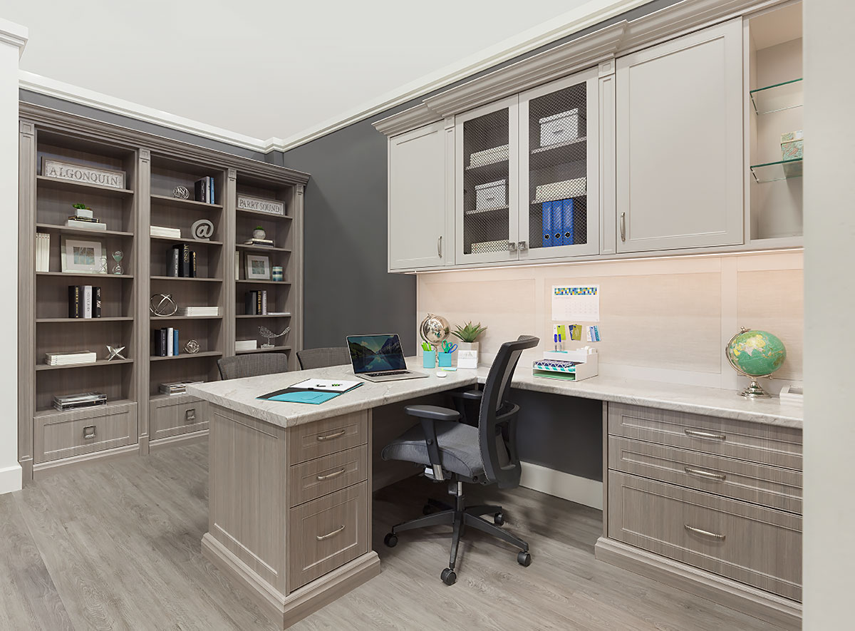 17 Timeless Ideas To Decorate Grey Home Office