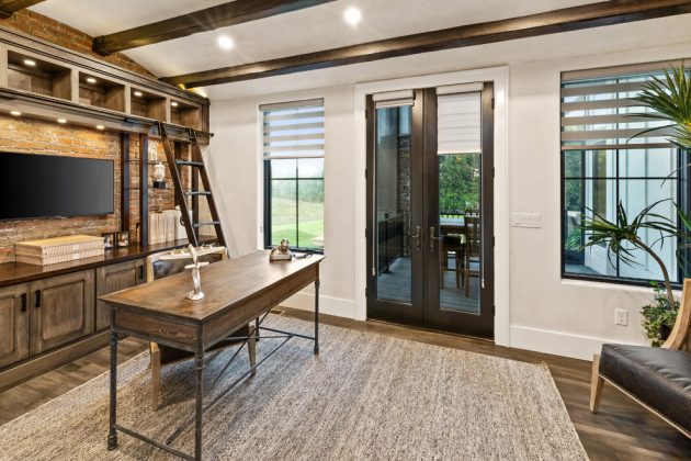 16 Tremendous Farmhouse Home Office Interiors You're Gonna Love To Work In