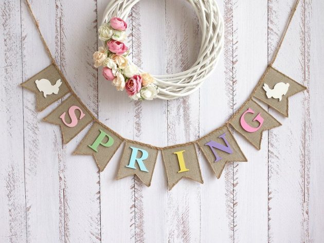 15 Beautiful Handmade Spring Banner Designs Your Decor Needs