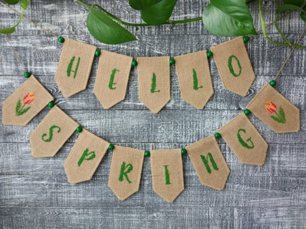 15 Beautiful Handmade Spring Banner Designs Your Decor Needs