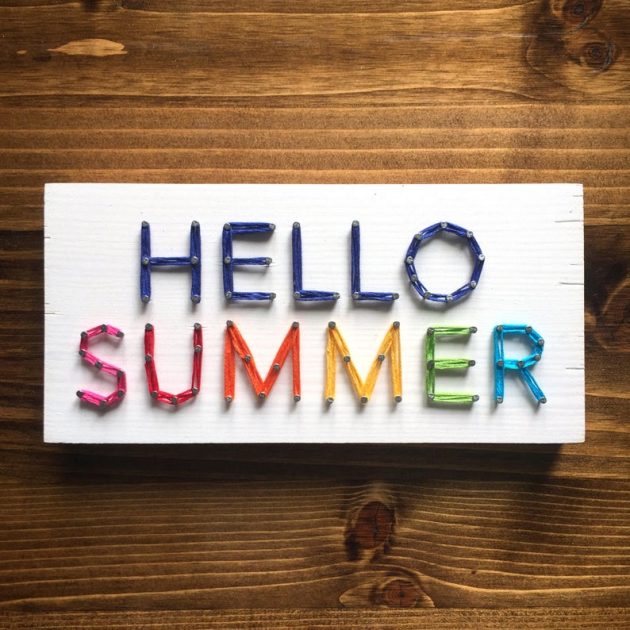 15 Cool Handmade Summer Wood Sign Designs For Your Porch