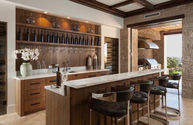 18 Splendid Mediterranean Home Bar Designs For The Ultimate Luxury ...