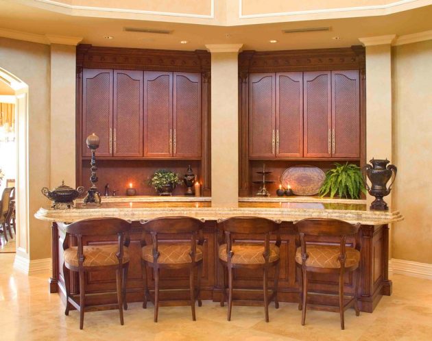 18 Splendid Mediterranean Home Bar Designs For The Ultimate Luxury ...