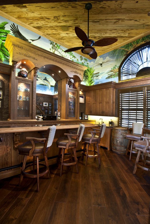 14 Fantastic Tropical Home Bar Designs You Can't Resist
