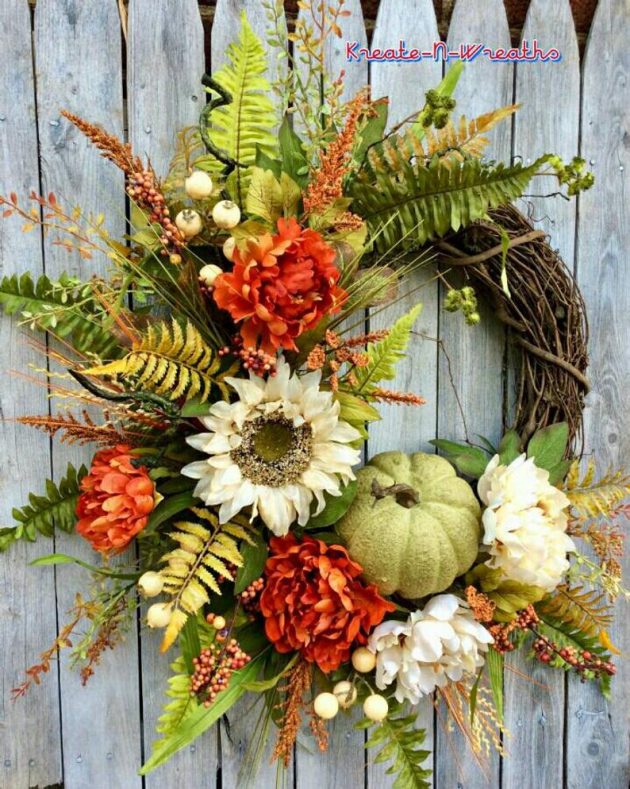 18 Inviting Natural Fall Wreath Designs To Refresh Your Decor This Season