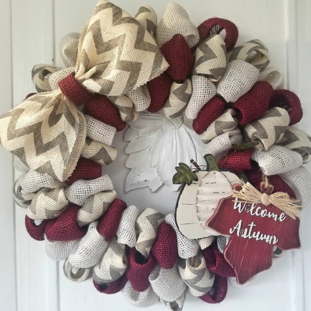 15 Vibrant Handmade Fall Wreath Designs Your Front Door Needs