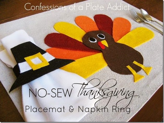16 Charming DIY Thanksgiving Placemat and Table Runner Ideas