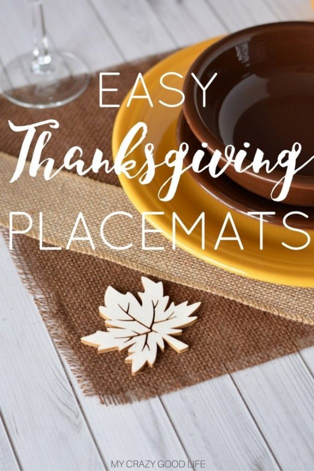 16 Charming DIY Thanksgiving Placemat and Table Runner Ideas
