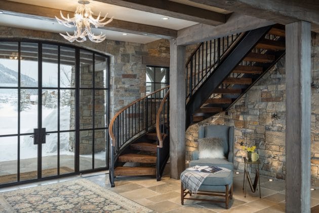 18 Cozy Rustic Staircase Designs That You'll Want In Your Mountain Home